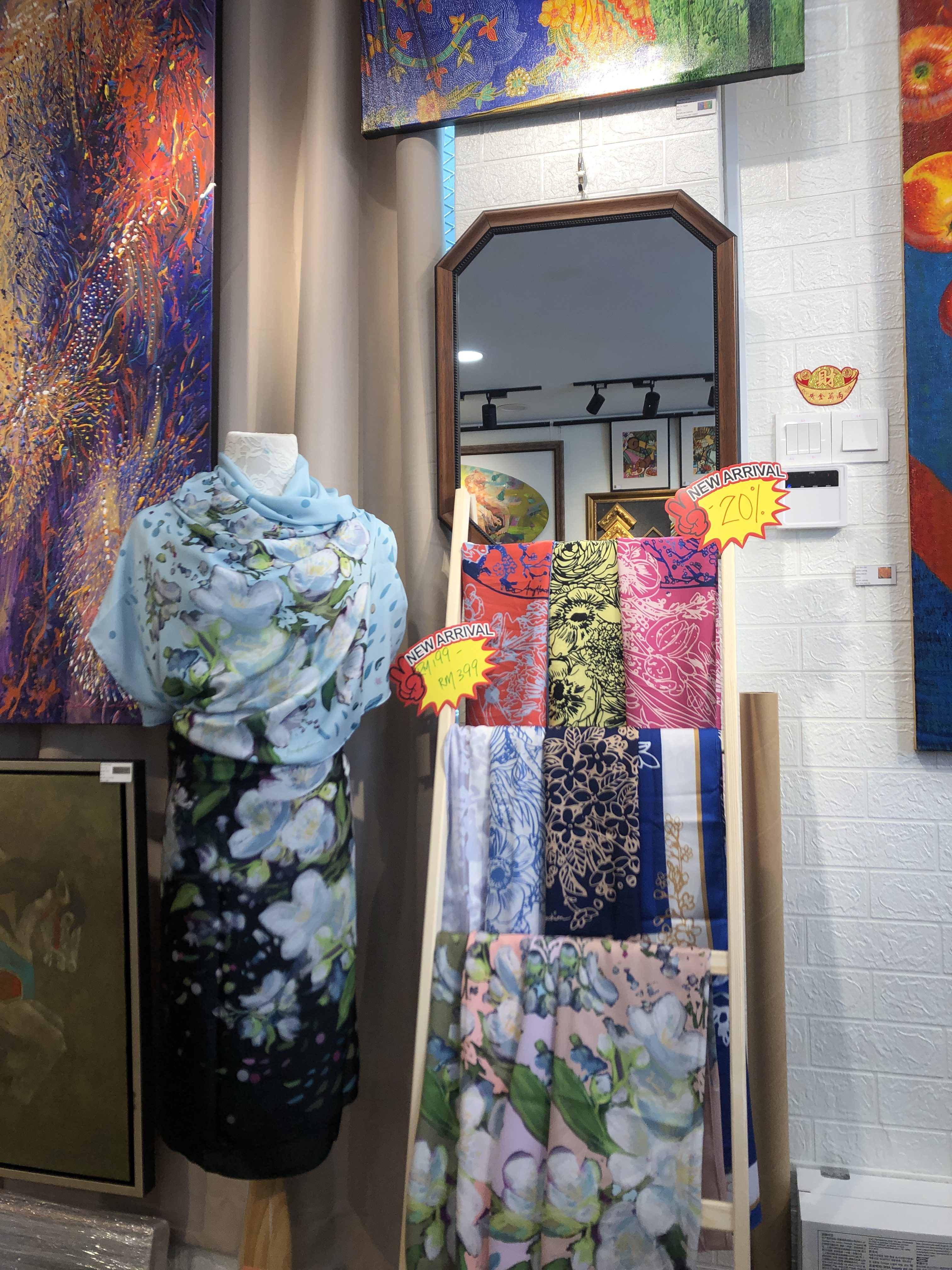 Silk Scarf by Amy Hashim – PRO ART & FRAME