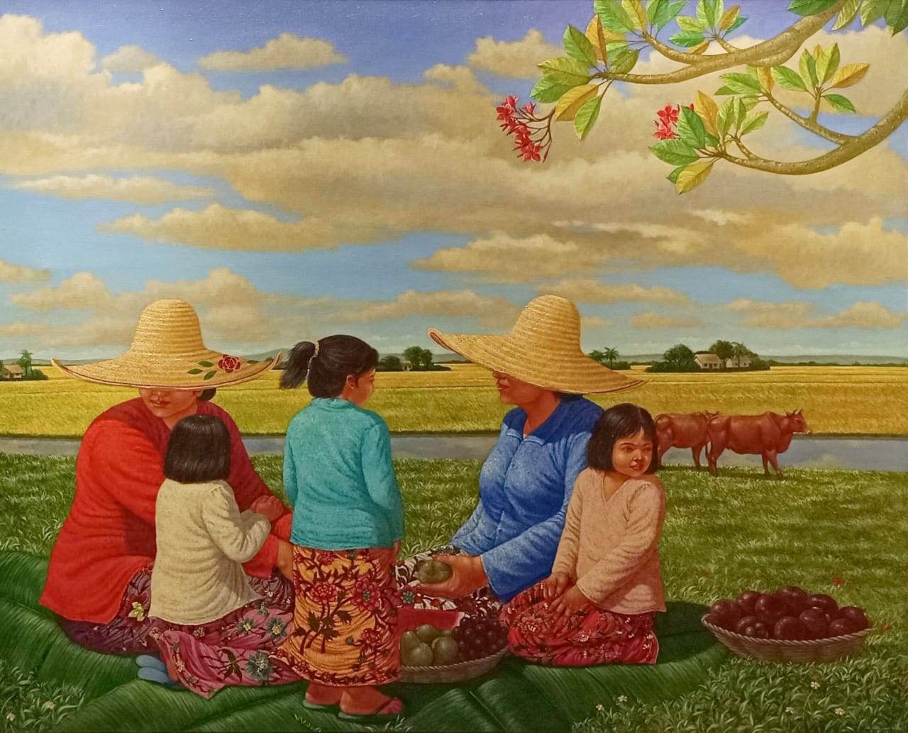Market Lady gathering at the field – PRO ART & FRAME