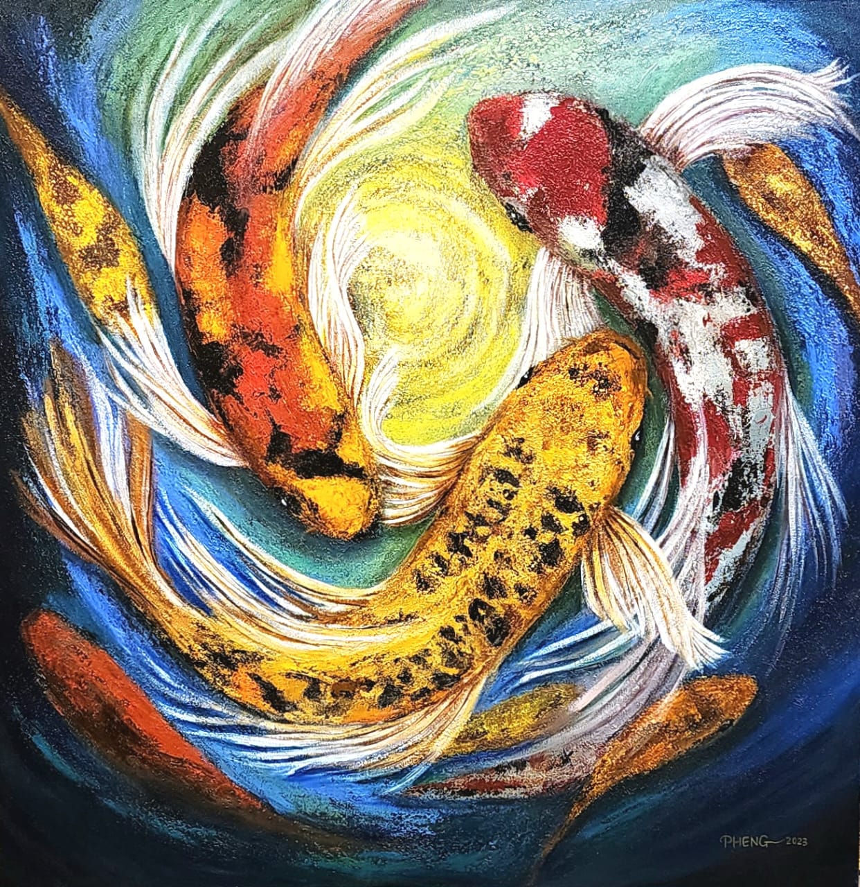 Koi Series by Sandy Lau – PRO ART & FRAME